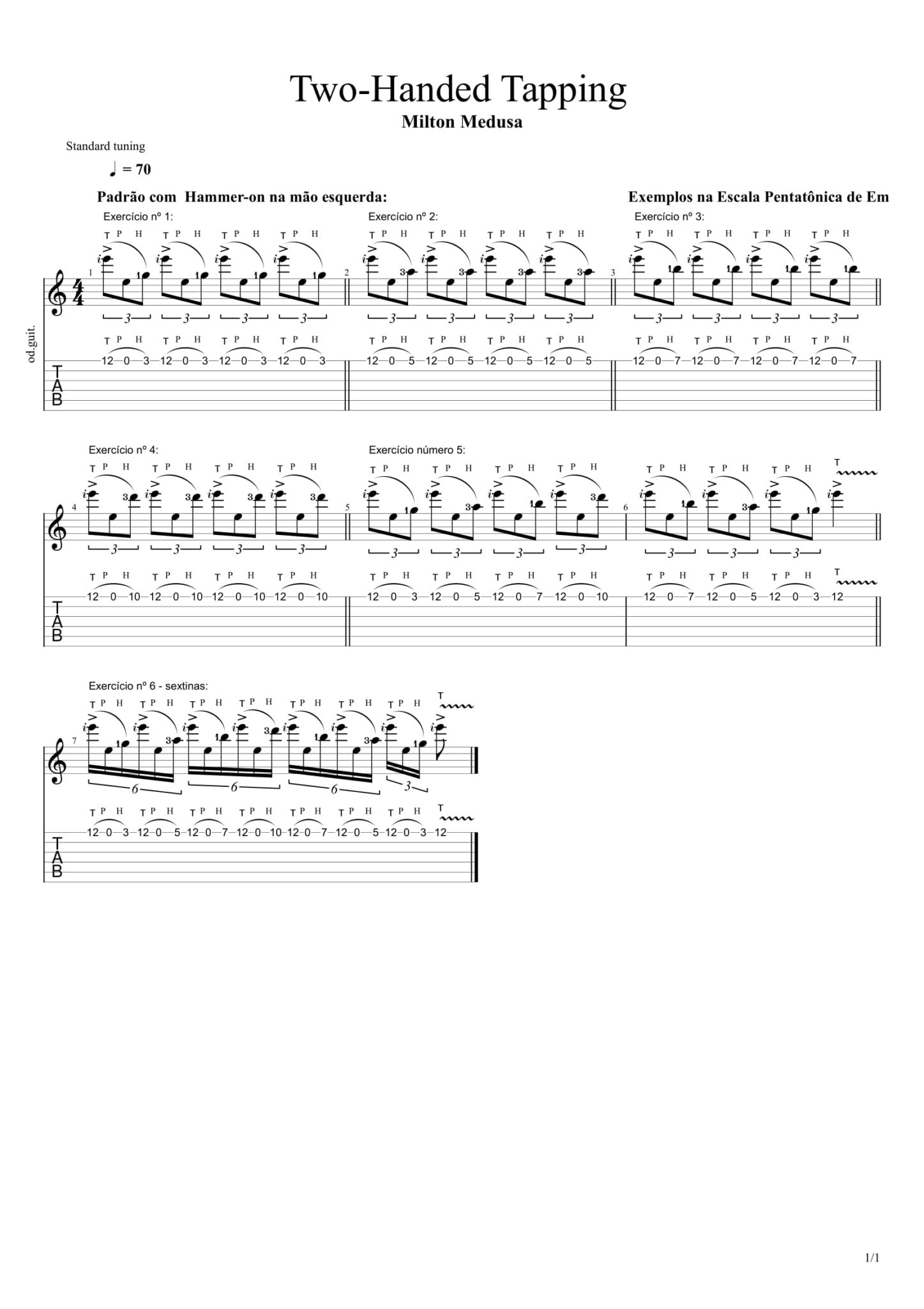Two-Handed Tapping - Milton Medusa
